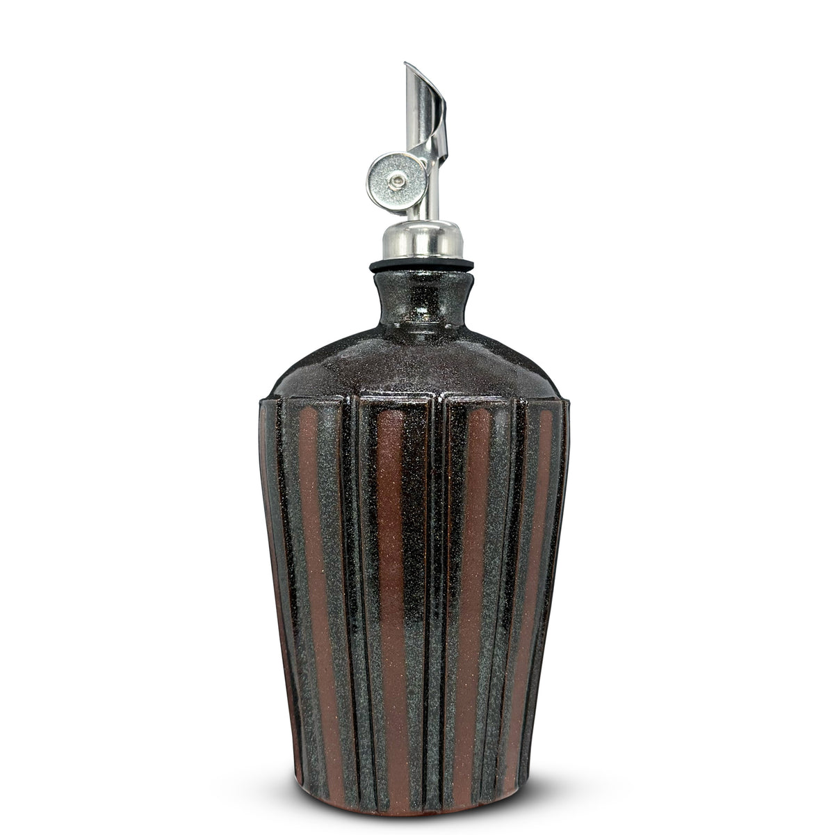 Handmade Olive Oil Cruet – Ember Clay – Georgetown Olive Oil Co.