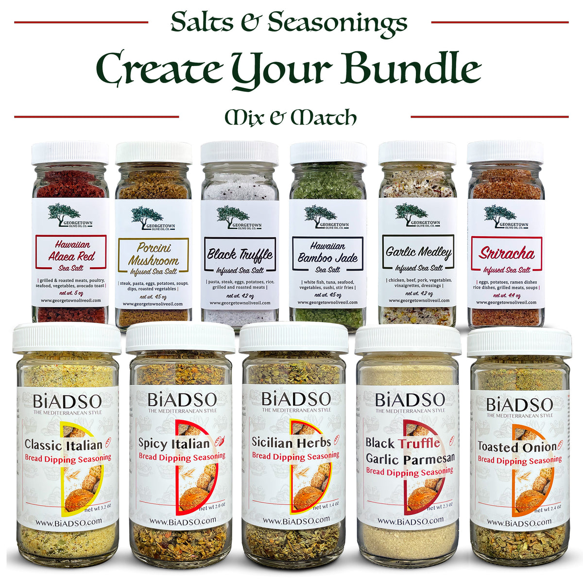 Premium Salt and Seasoning Box | Bundle & Save – Georgetown Olive Oil Co.