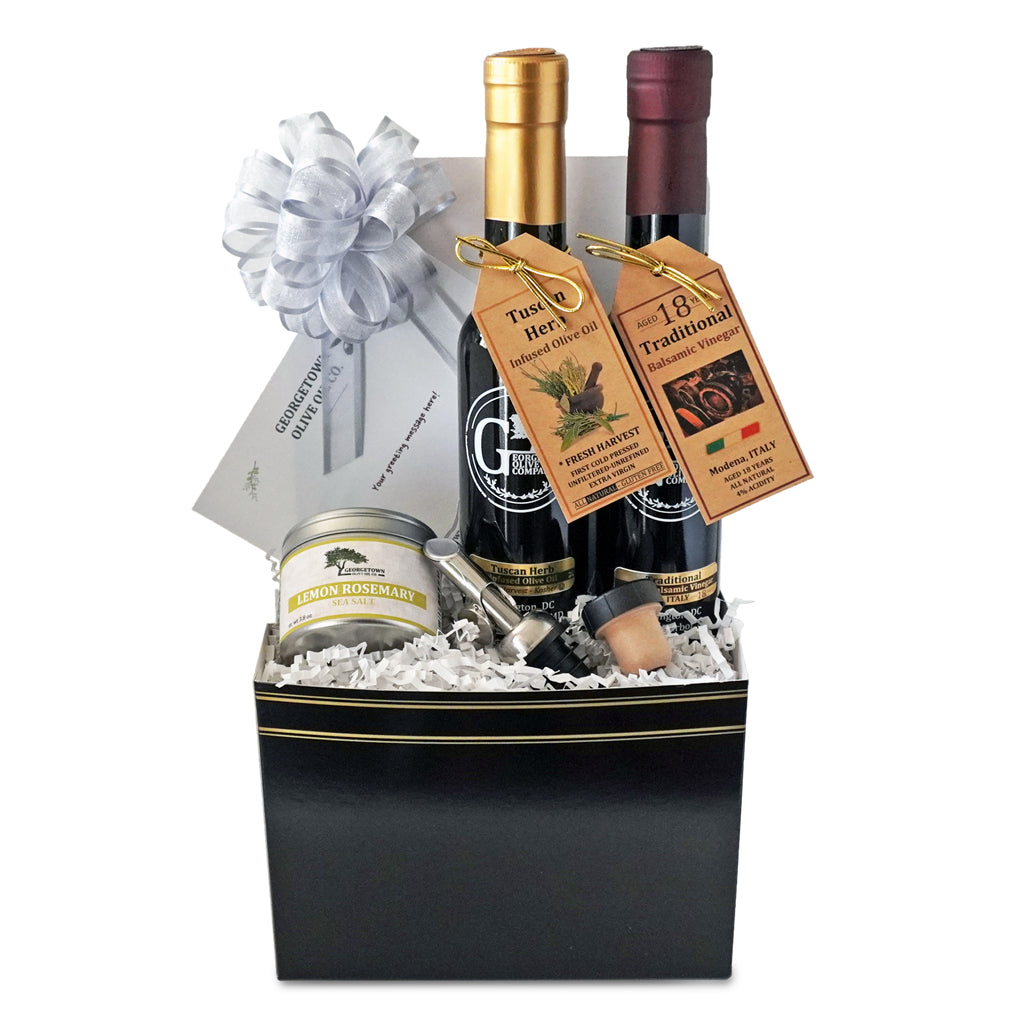Olive Oil and Balsamic Vinegar Gift Basket | Georgetown Olive Oil Co.