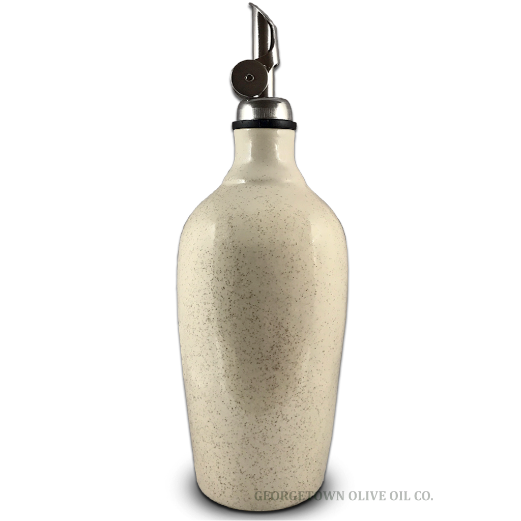 Handmade Olive Oil or Vinegar Cruet - vanilla Bean – Georgetown Olive ...